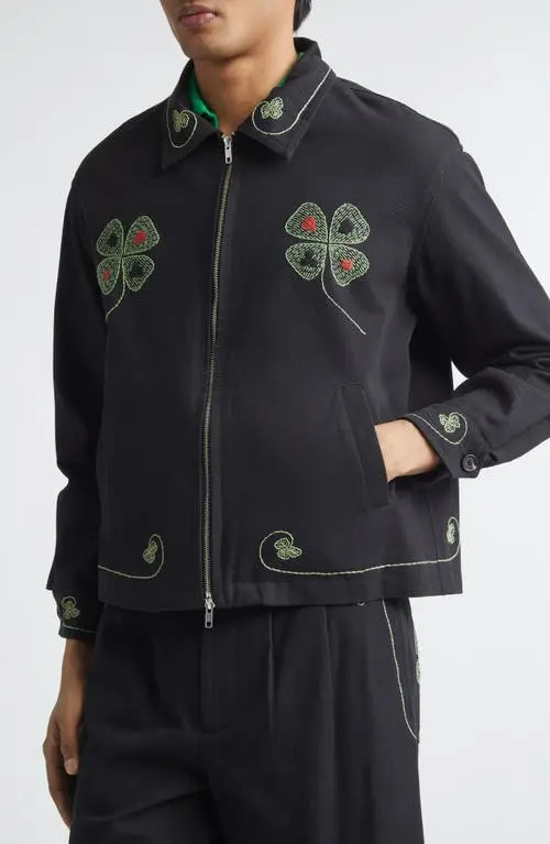 BODE Lucky Draw Embroidered Cotton Twill Jacket