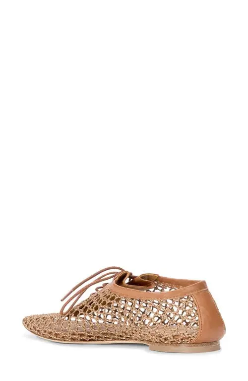 Staud Kit Lace-up Flat