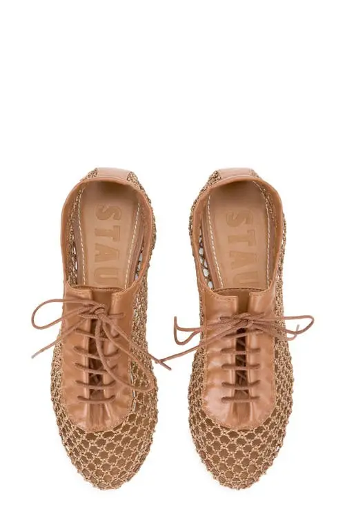 Staud Kit Lace-up Flat