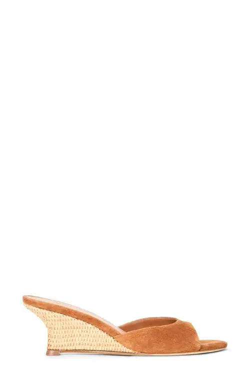 Staud Brigitte Wedge Slide Sandal - Tabac/natural