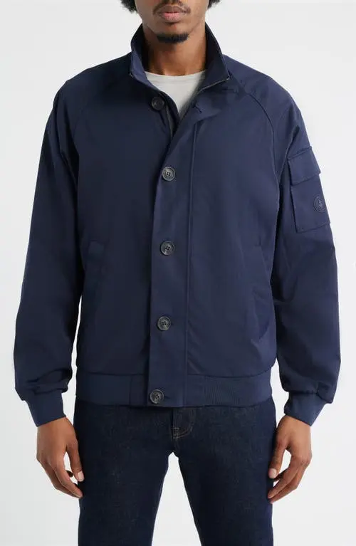 SAVE THE DUCK Blade Water Resistant Bomber Jacket - Navy Blue