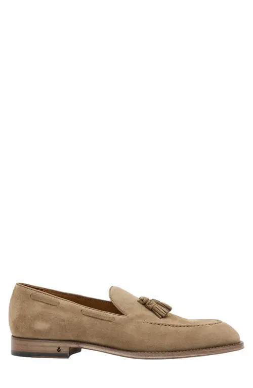John Varvatos Barrow Leather Tassel Loafer - Chestnut