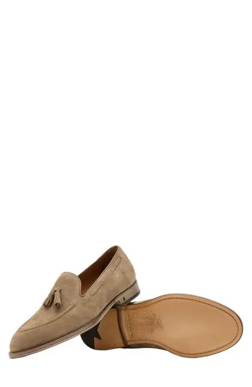 John Varvatos Barrow Leather Tassel Loafer - Chestnut