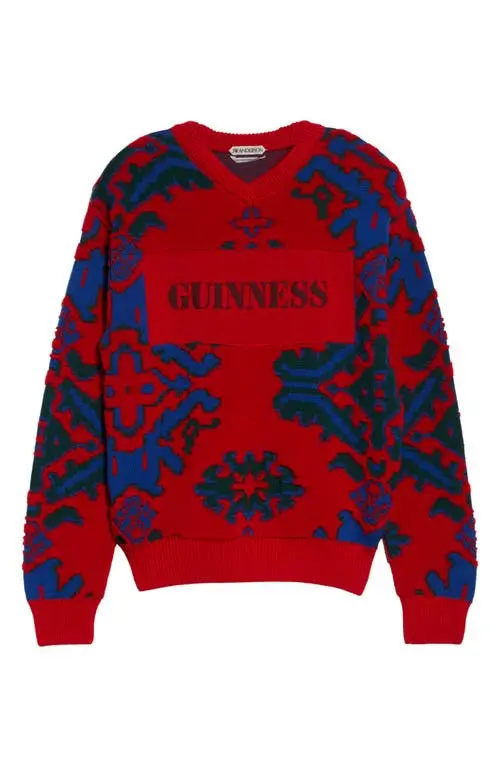 JW Anderson X Guinness Carpet Jacquard Wool Sweater