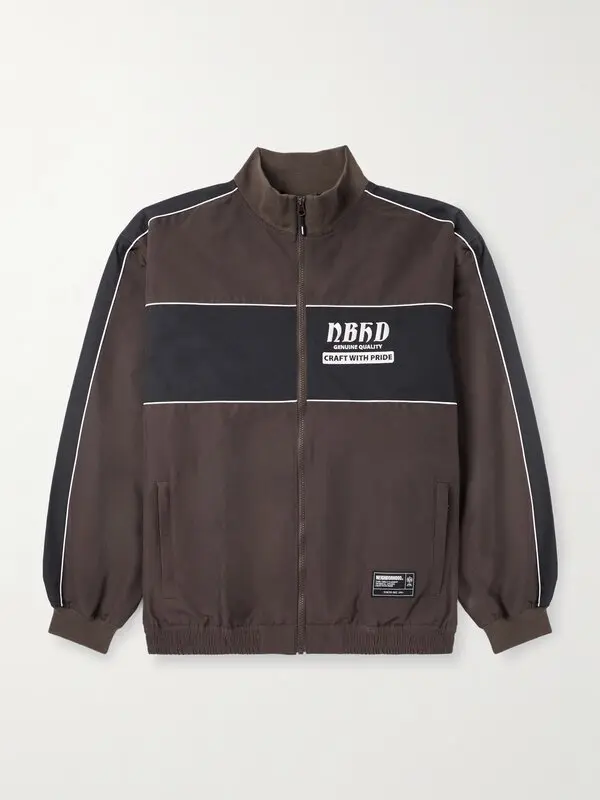 NEIGHBORHOOD Logo-embroidered Two-tone Track Jacket