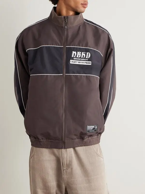 NEIGHBORHOOD Logo-embroidered Two-tone Track Jacket