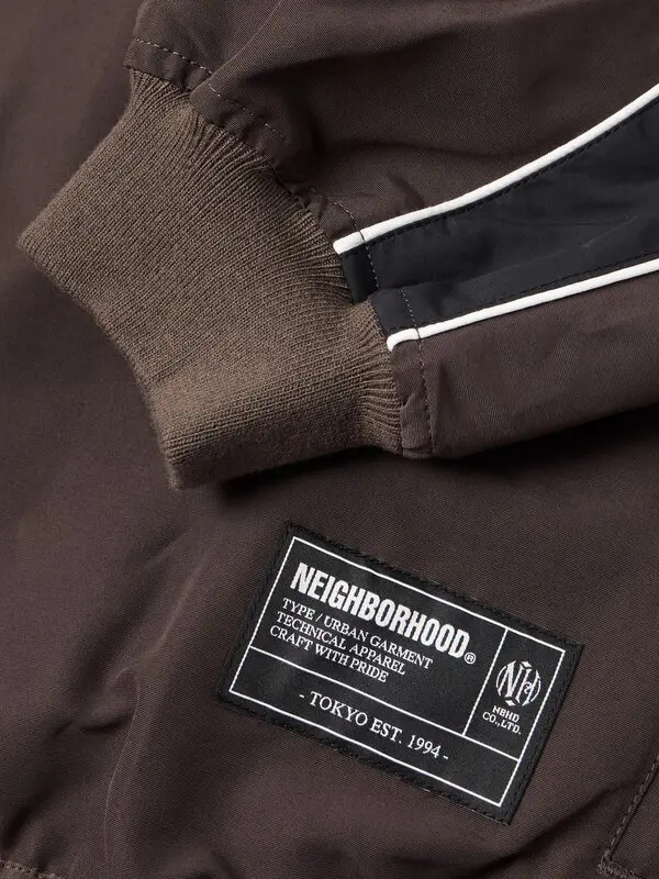 NEIGHBORHOOD Logo-embroidered Two-tone Track Jacket