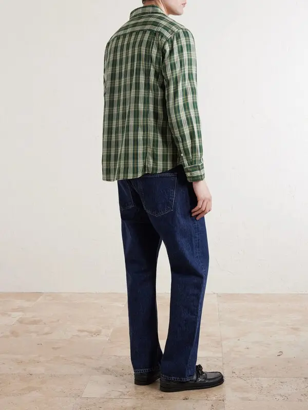 CORRIDOR Verdant Checked Cotton Shirt