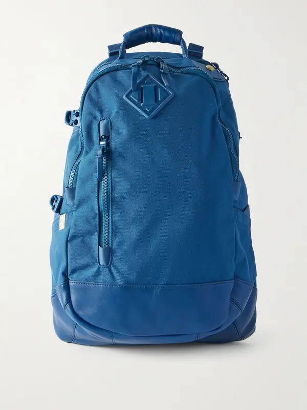 Visvim 20l Leather-trimmed Cordura® Backpack - Blue