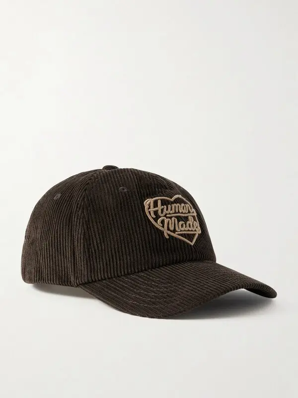 HUMAN MADE Logo-embroidered Baseball Cap - Brown
