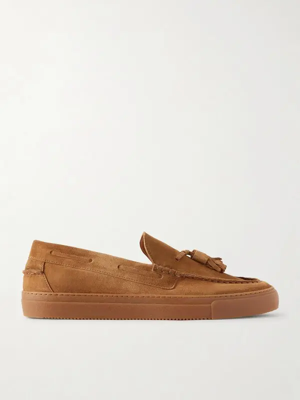 Mr P. Tasselled Suede Boat Shoes