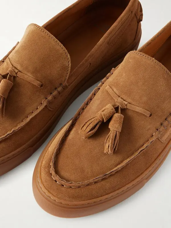 Mr P. Tasselled Suede Boat Shoes