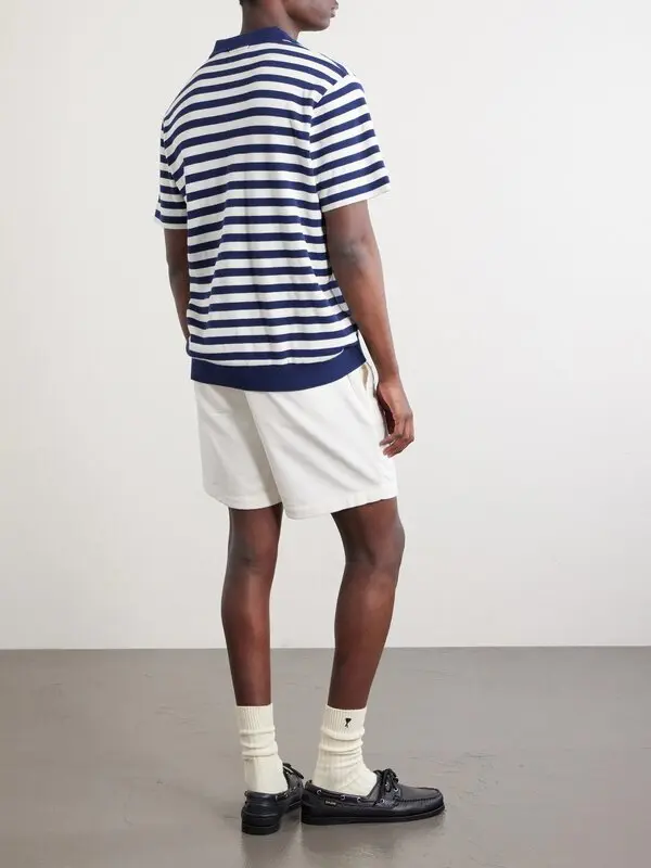 Polo Ralph Lauren Striped Cotton Polo Shirt - Blue