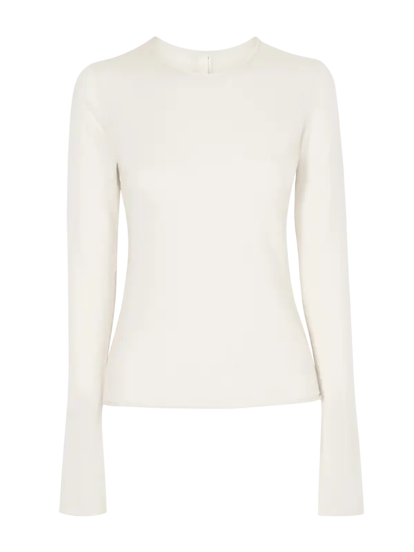 SKIMS Long Sleeve Cashmere Top - Neutrals