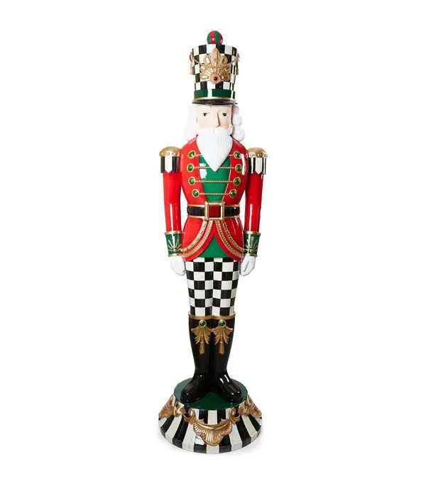 MACKENZIE-CHILDS Classic Trophy Nutcracker Ornament - Black
