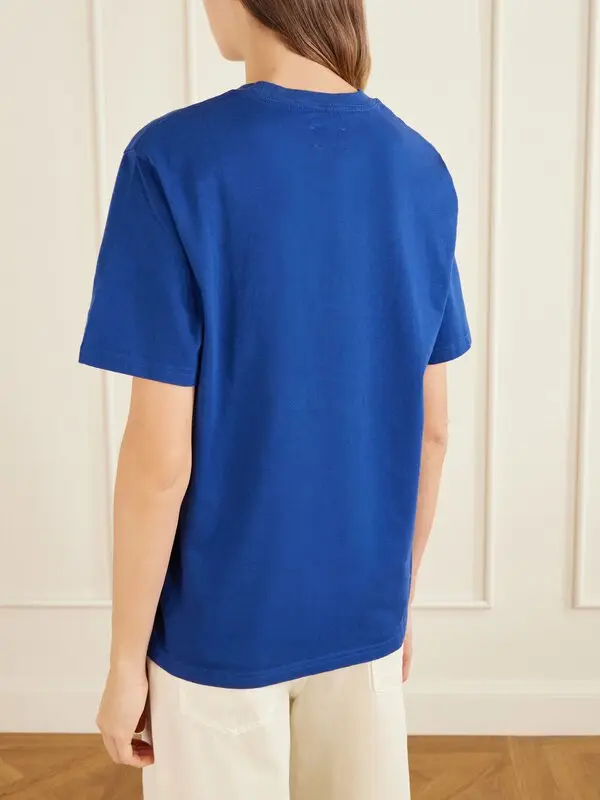 Aimé Leon Dore Logo-embroidered Cotton T-shirt - Blue