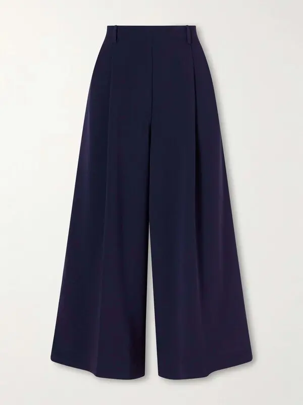LESET Arielle Pleated Wide-leg Pants