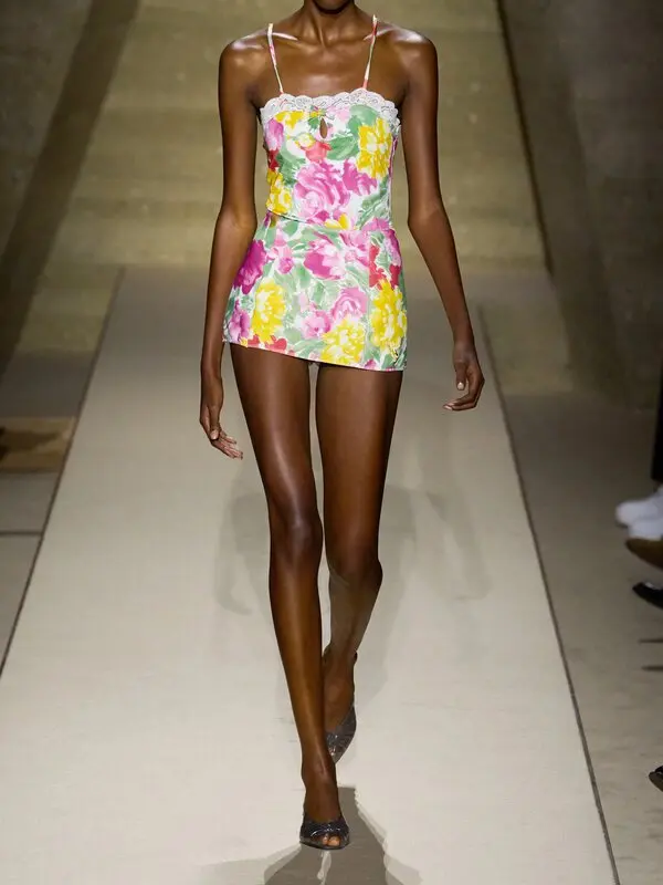 Chloé Appliquéd Floral-print Bikini Skirt
