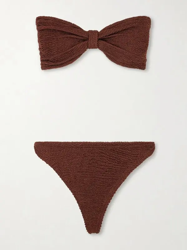 Hunza G Tina Original Crinkle Bikini - Brown