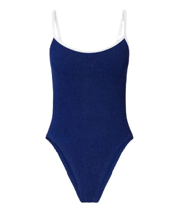Hunza G Pamela Original Crinkle Swimsuit - Blue