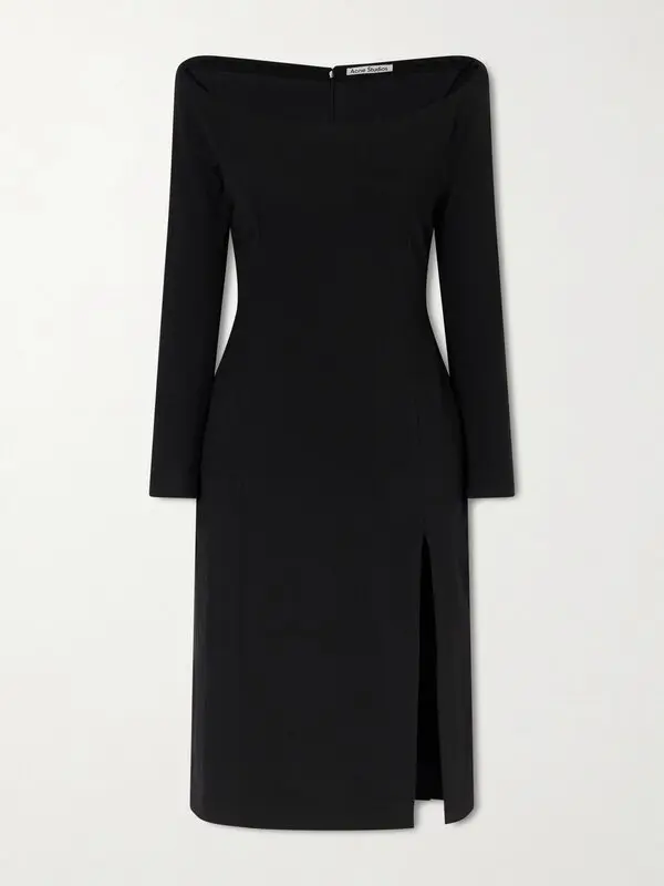 Acne Studios Dorana Off-shoulder Jersey Midi Dress