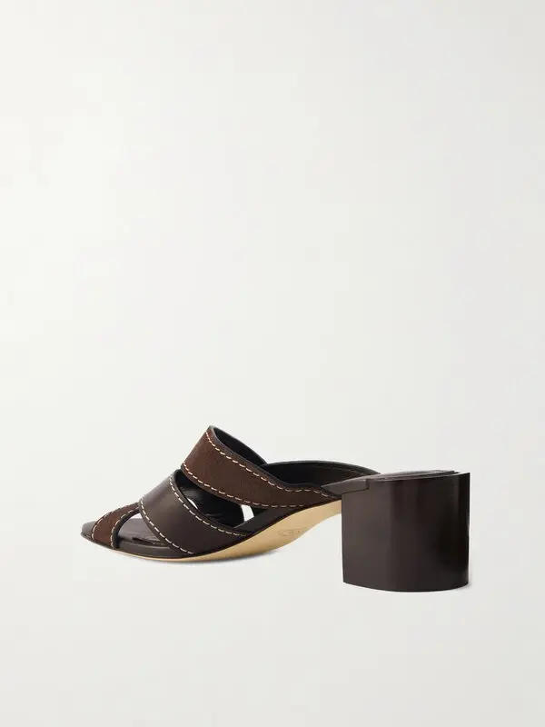 TOD'S Leather Mules - Brown