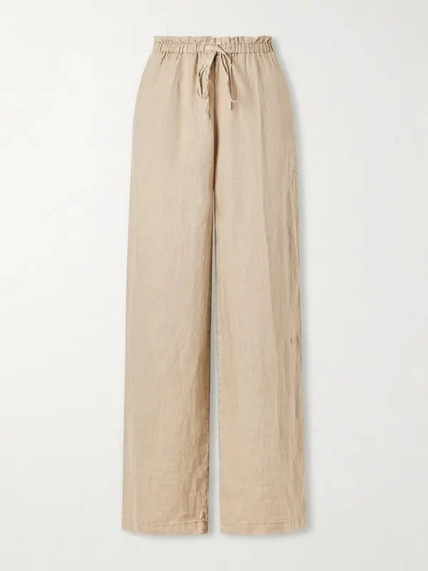 JAMES PERSE Linen Straight-leg Pants