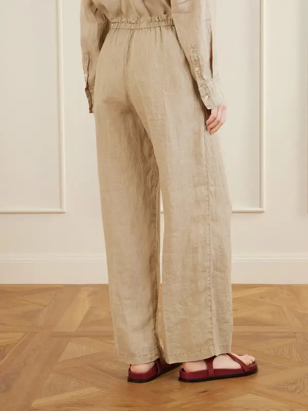 JAMES PERSE Linen Straight-leg Pants