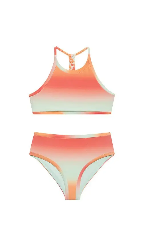 Beach Riot Little Bambi And Janie Set - Guava Jelly Ombre