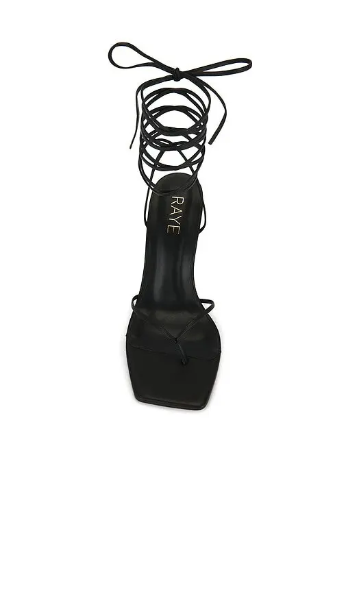 Raye Tova Stiletto High Heel Sandals - Black