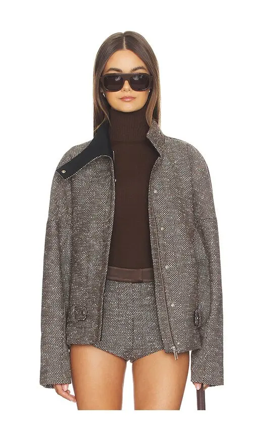 ENTIRE STUDIOS Contrast Aviator Jacket