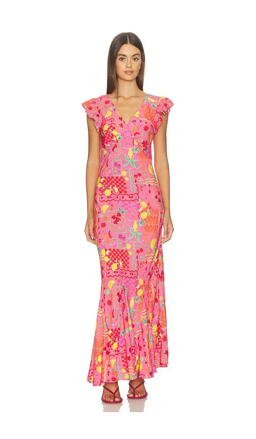 Beach Riot Elodie Maxi Dress - Passion Fruit