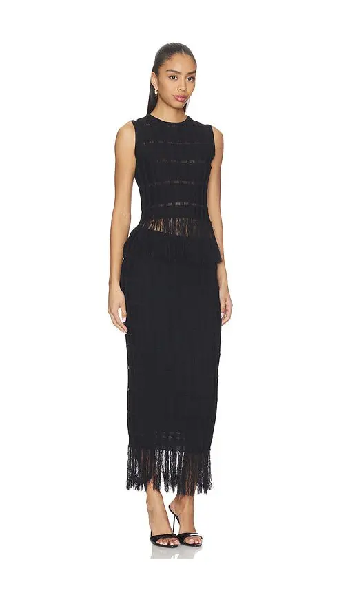 KARINA GRIMALDI Aria Fringe Knit Set