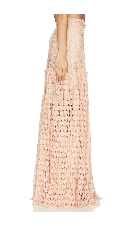 Ulla Johnson Aris Lace Maxi Skirt - Blush