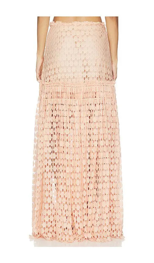 Ulla Johnson Aris Lace Maxi Skirt - Blush