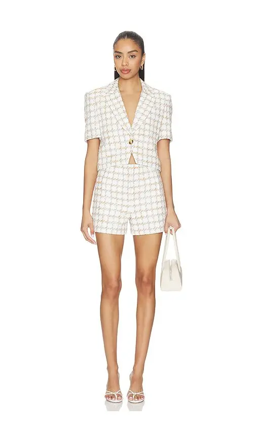 Veronica Beard Textured Cropped Jacket
