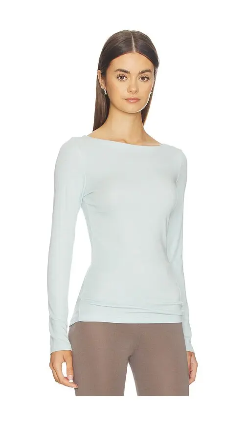 ARTLESS Lane Boatneck Top - Lightblue