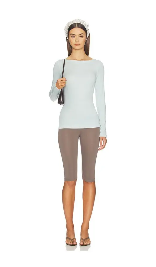 ARTLESS Lane Boatneck Top - Lightblue