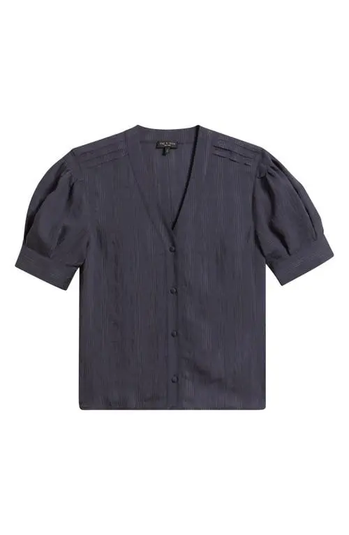 Rag & Bone Taylor Short Sleeve Woven Shirt - Sal