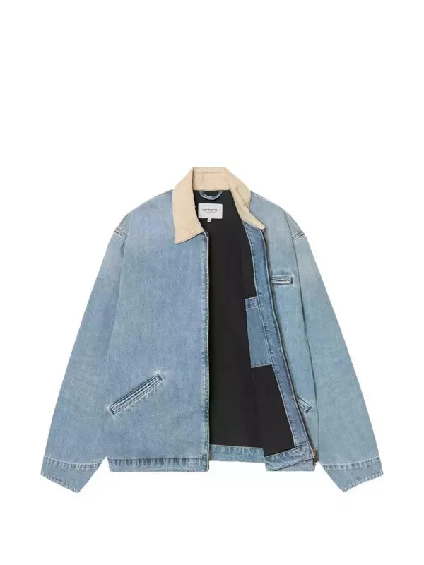 Carhartt Work In Progress Denim Jacket With Contrasting Collar - Blue