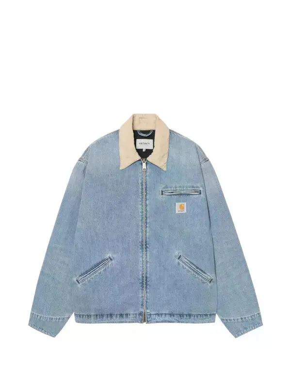Carhartt Work In Progress Denim Jacket With Contrasting Collar - Blue