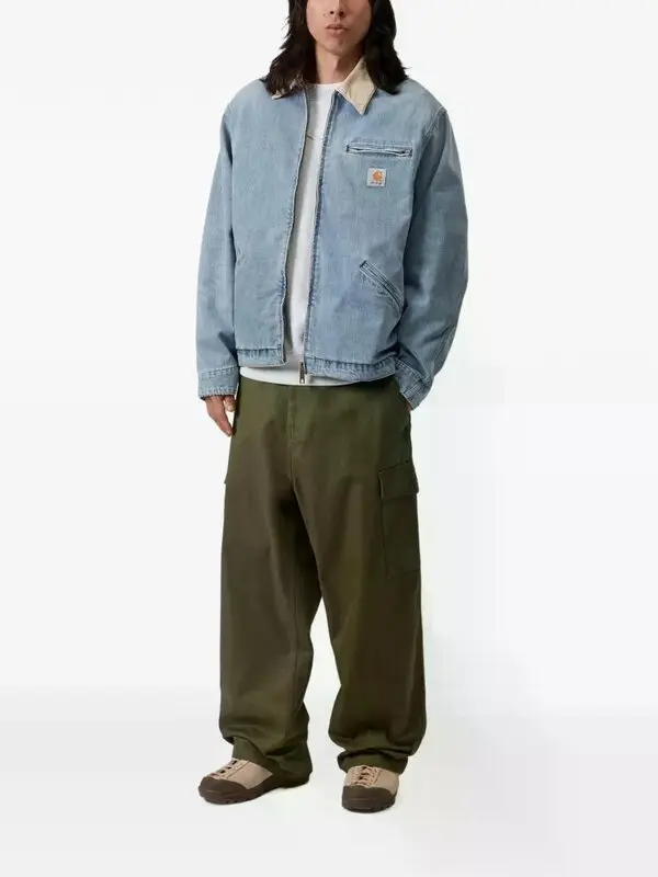 Carhartt Work In Progress Denim Jacket With Contrasting Collar - Blue