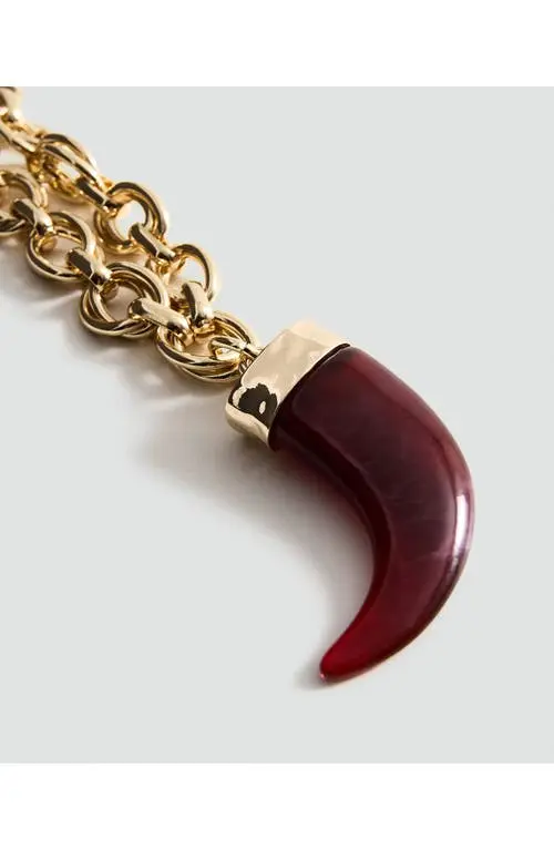 Mango Resin Pendant Necklace