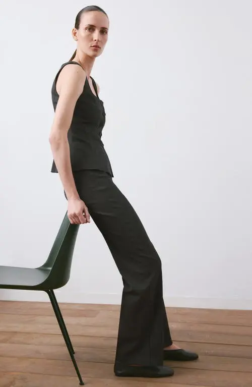 Mango Peplum Button Vest