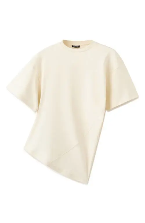 Mango Asymmetric Fitted Cotton T-shirt