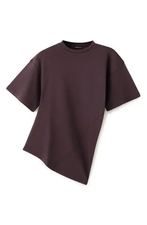 Mango Asymmetric Fitted Cotton T-shirt