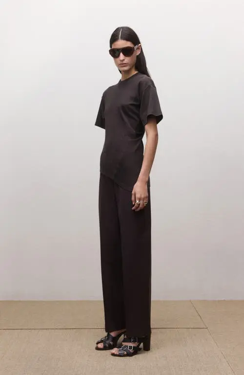 Mango Asymmetric Fitted Cotton T-shirt