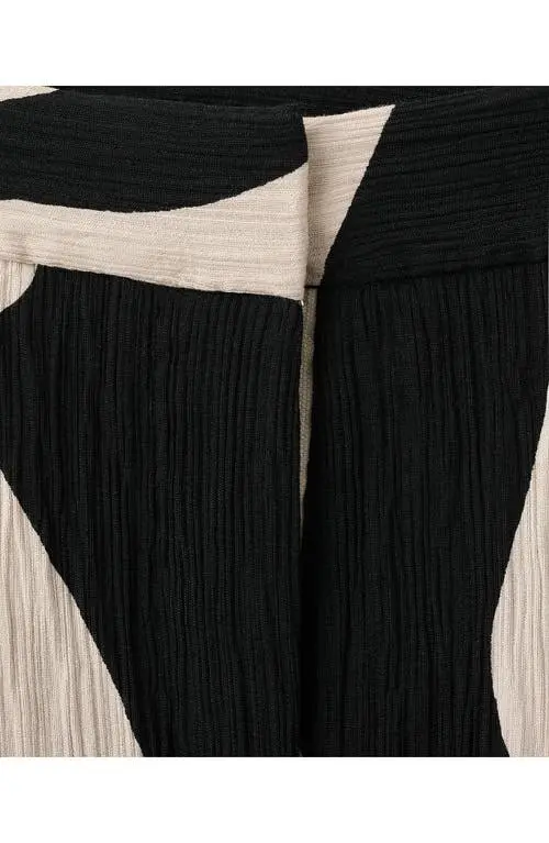 Mango Printed Straight Leg Trousers