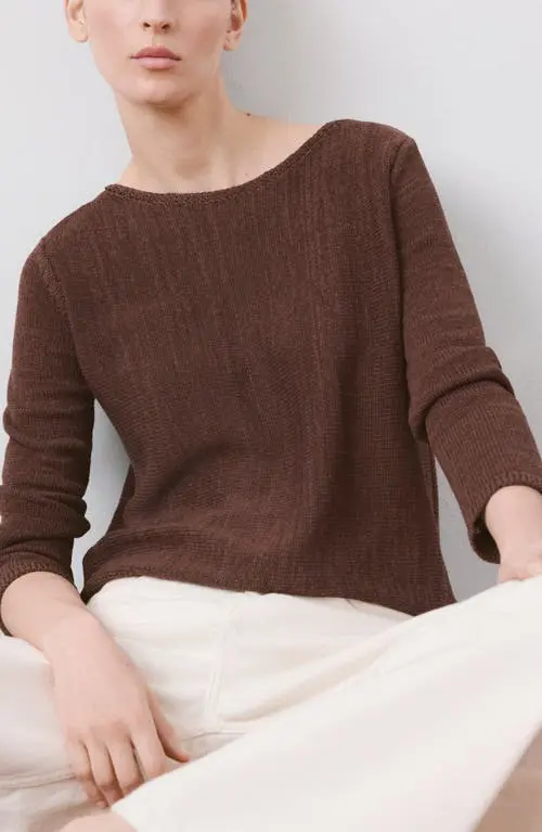 Mango Relaxed Fit Sweater - Chocolate