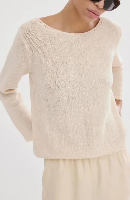 Mango Relaxed Fit Sweater - Sand